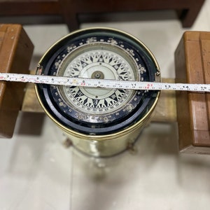 Original Saura Keiki Seisakusho Magnetic Binnacle Brass Compass ...