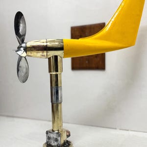 Brass & Aluminum Anemometer, Stunning Vintage Weather Instrument for ...