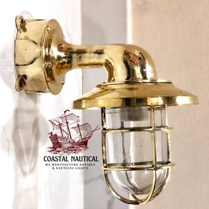 Nautical Bulkhead Ship Passage Way Wall Mount Brass New Light With ...