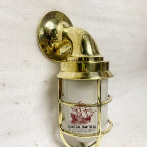 Marine New Nautical Solid Wall Brass Swan Passageway Wall Ship Light ...