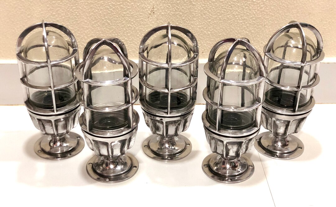 Nautical Style Aluminum Bulkhead Post Mounted Light Fixture - New ...