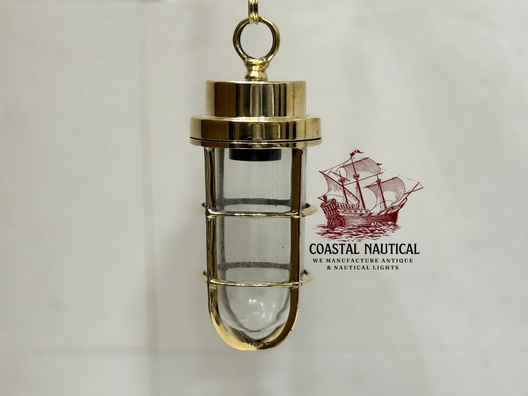 Nautical Antique Ship Hanging Cargo Solid Brass Ceiling Pendant Light ...