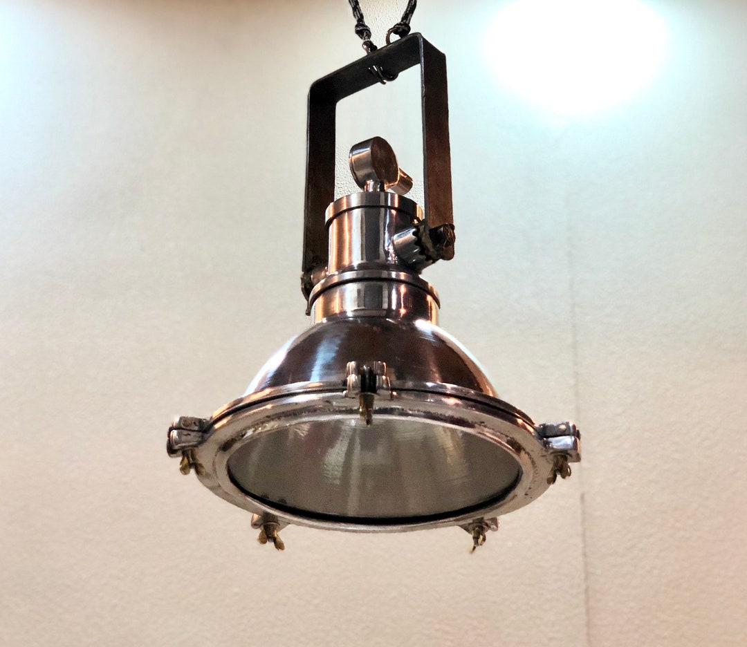 Industrial Style Hanging Cargo Aluminum Pendant Deck Light With Iron ...