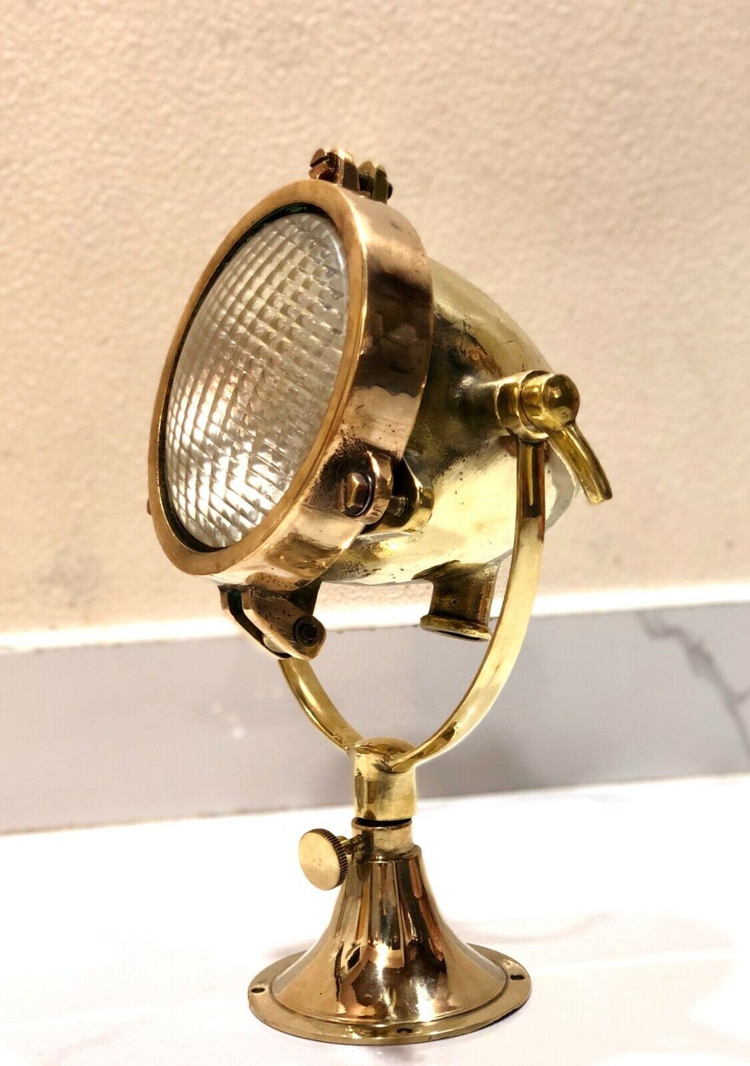 Authentic Original Reclaimed Old Marine Ship Salvage Brass Signal Spot ...