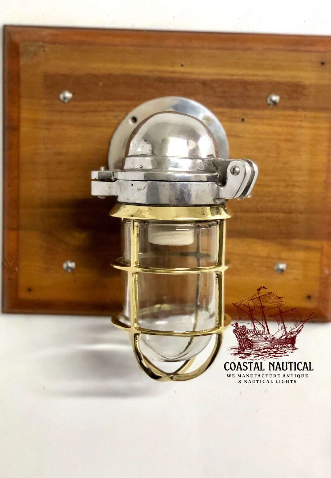 Japanese Style Marine Antique Smooth Aluminium Brass Bulkhead Wall ...