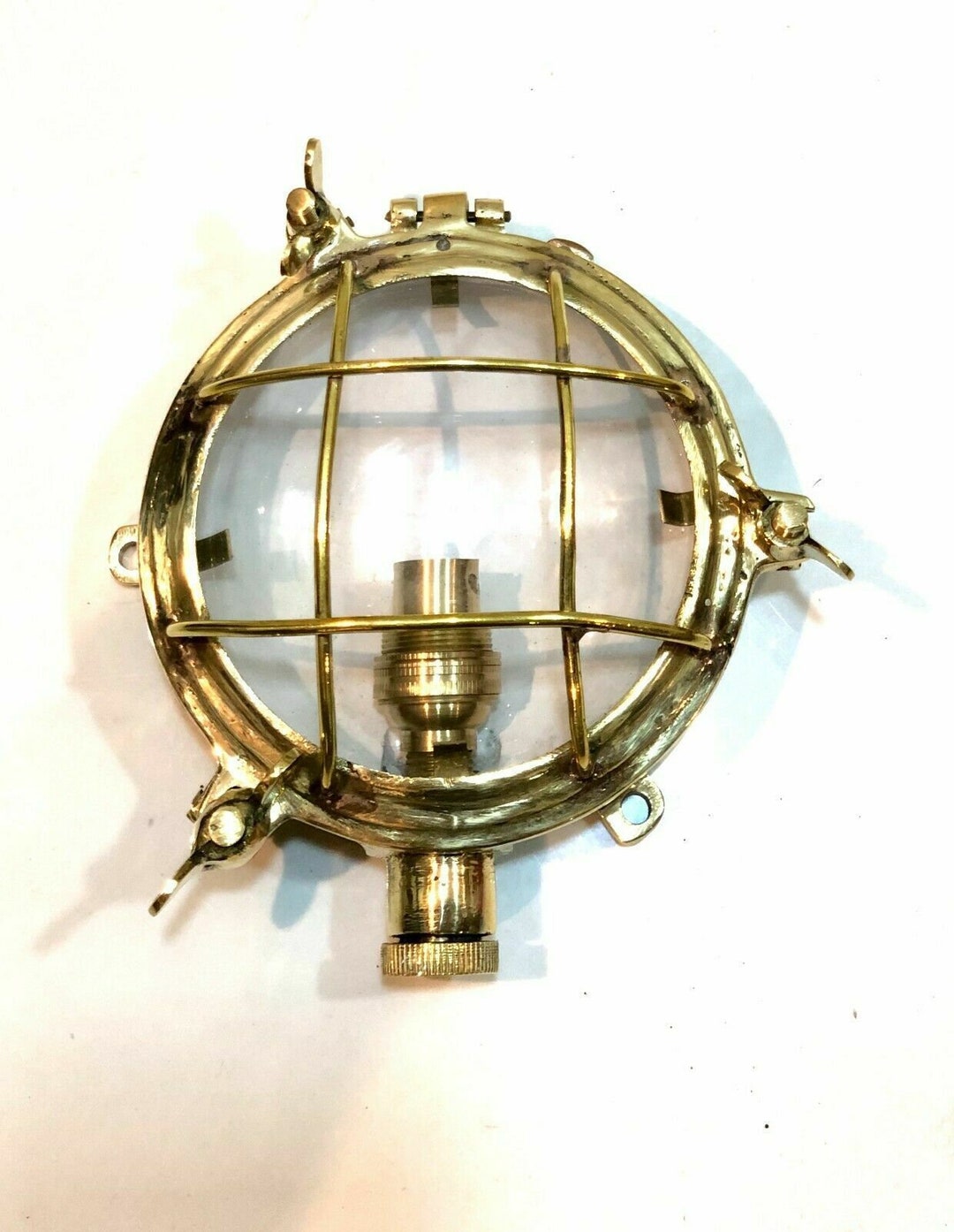 Elegant Nautical Marine Ship Brass Hallway Small Deck Light Fixture ...