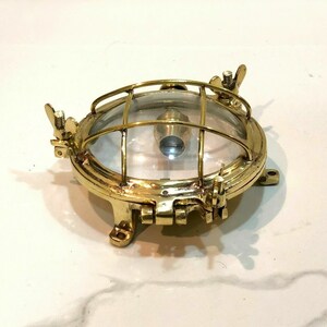 Nautical Marine Ship Brass New Hallway Small Deck Light Fixture 8 Piece ...