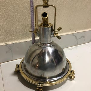 Nautical Aluminium Brass Cargo Pendant Light – Retro Hanging Ship Light ...