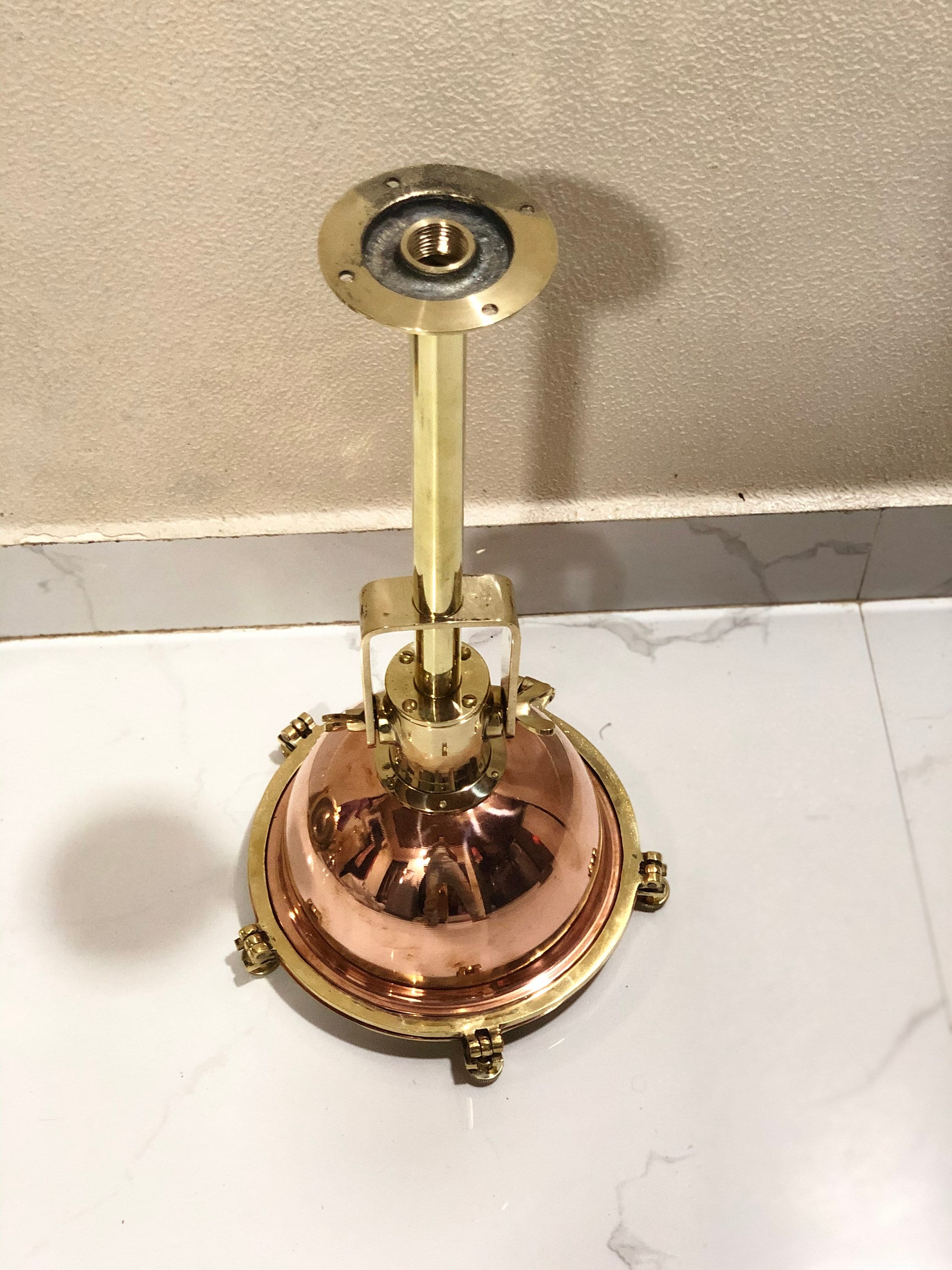 Marine Cargo Ship Smooth Copper and Brass Metal Ceiling Pendant Light ...