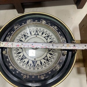 Original Saura Keiki Seisakusho Magnetic Binnacle Brass Compass ...