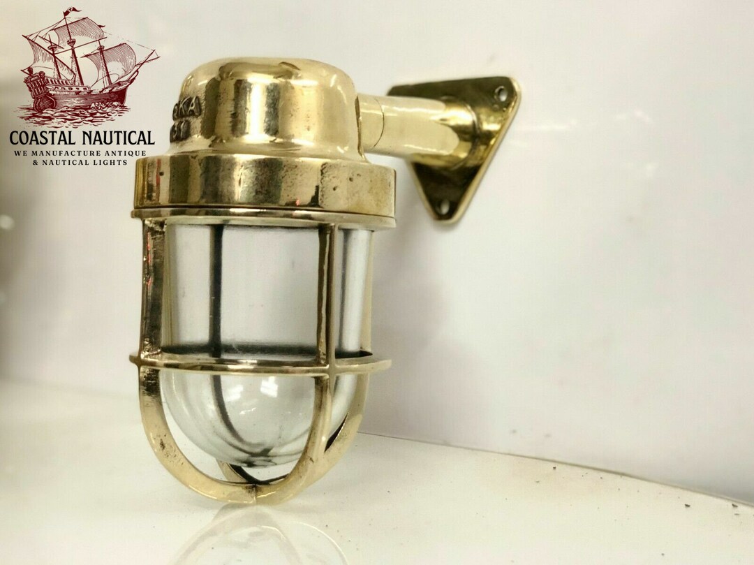 Vintage Ship Salvaged Old Nautical Marine Original Brass Passageway ...