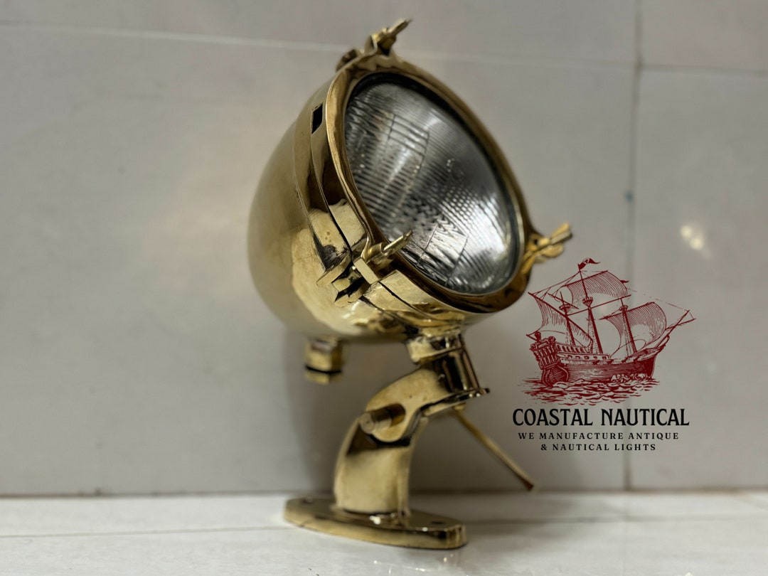 Charming Antique Nautical Maritime Boat Mini Ship Spot Light With ...