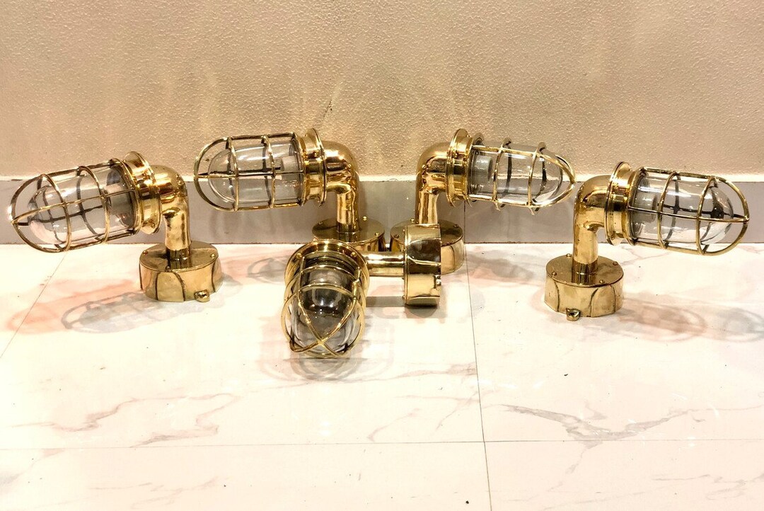 Wall Mount Nautical Style Bulkhead Passage Way Brass Light for Elegant ...