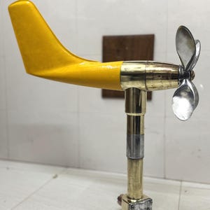 Brass & Aluminum Anemometer, Stunning Vintage Weather Instrument for ...