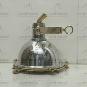 Nautical Aluminium Brass Cargo Pendant Light – Retro Hanging Ship Light ...