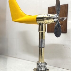 Brass & Aluminum Anemometer, Stunning Vintage Weather Instrument for ...