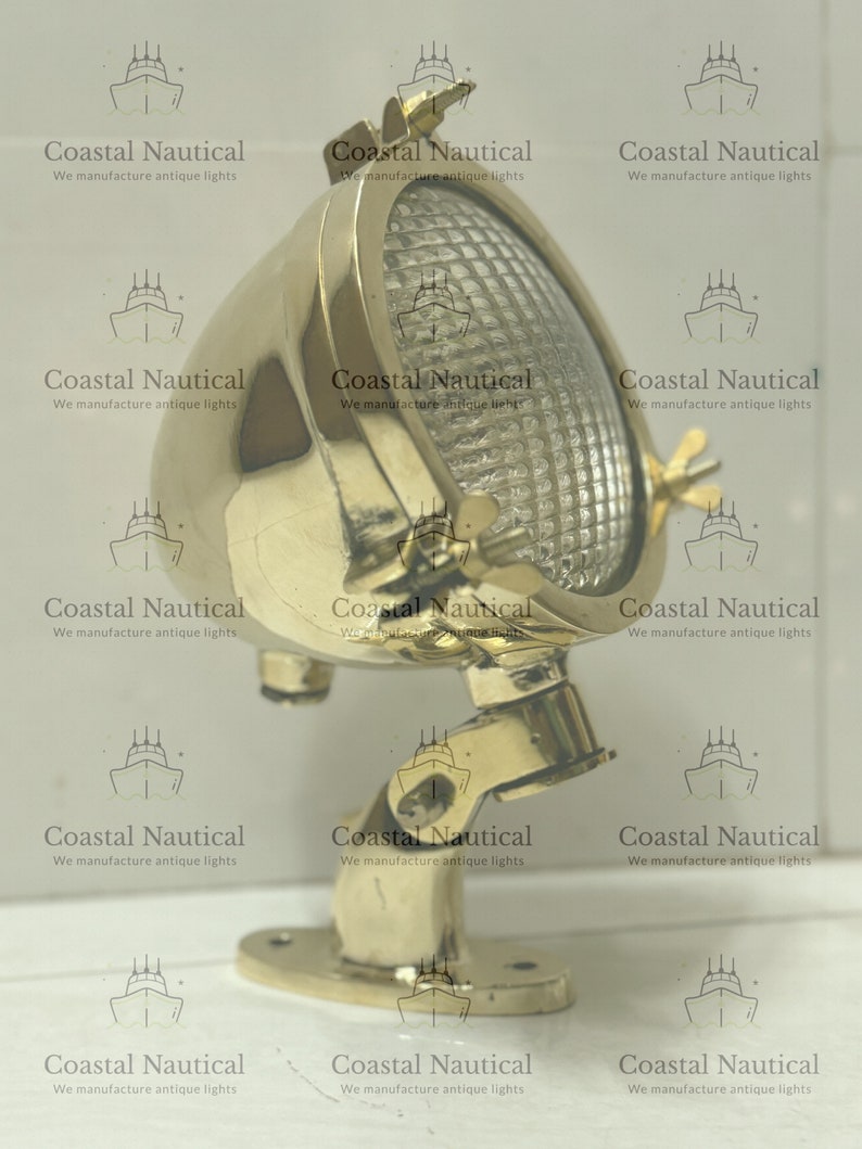 Boat Ship Reclaimed Marine Theme Decoration Antique New Brass Mini Spot ...