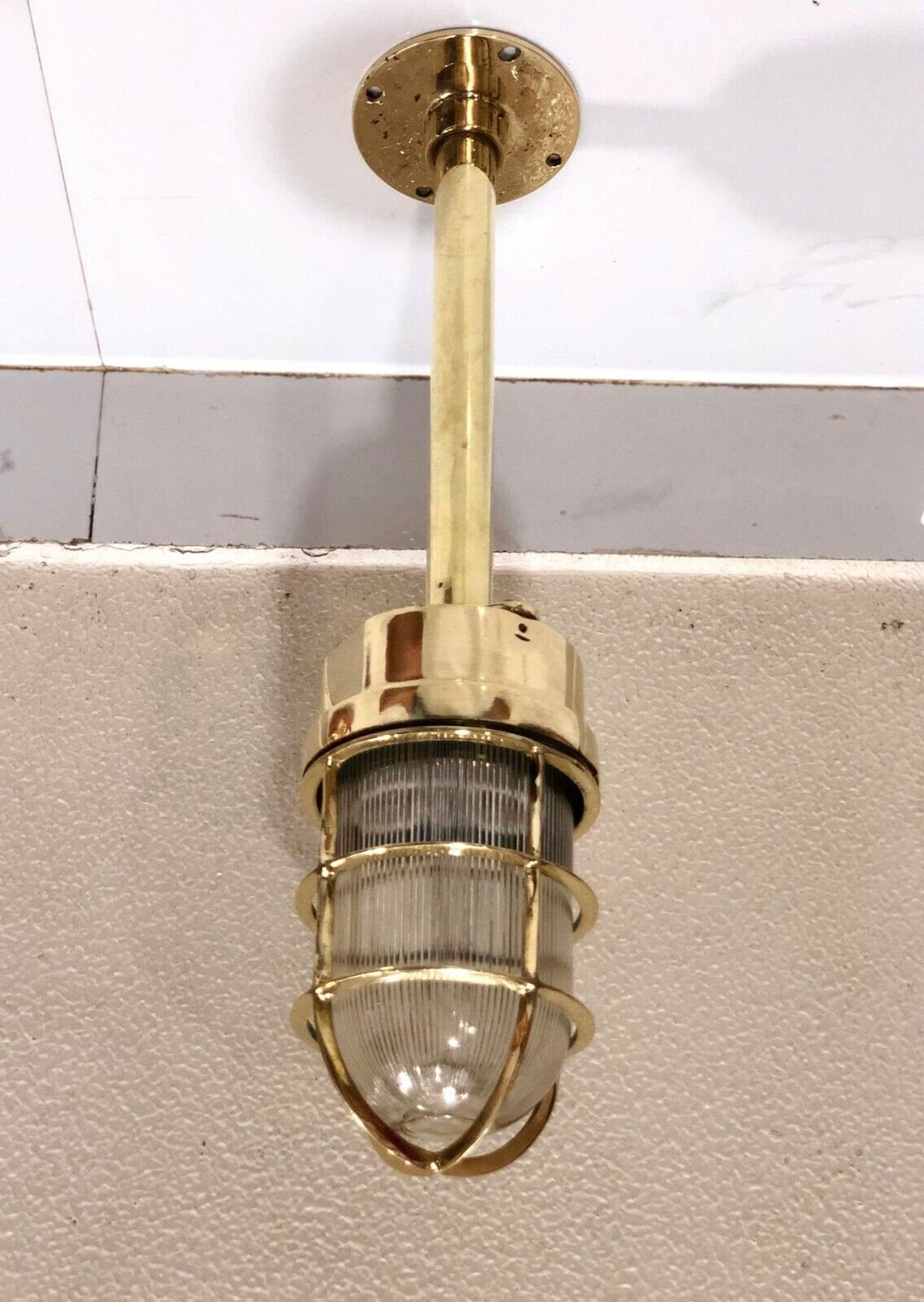 Reclaimed Nautical Brass Original Ship Passageway Mount Old Wiska ...