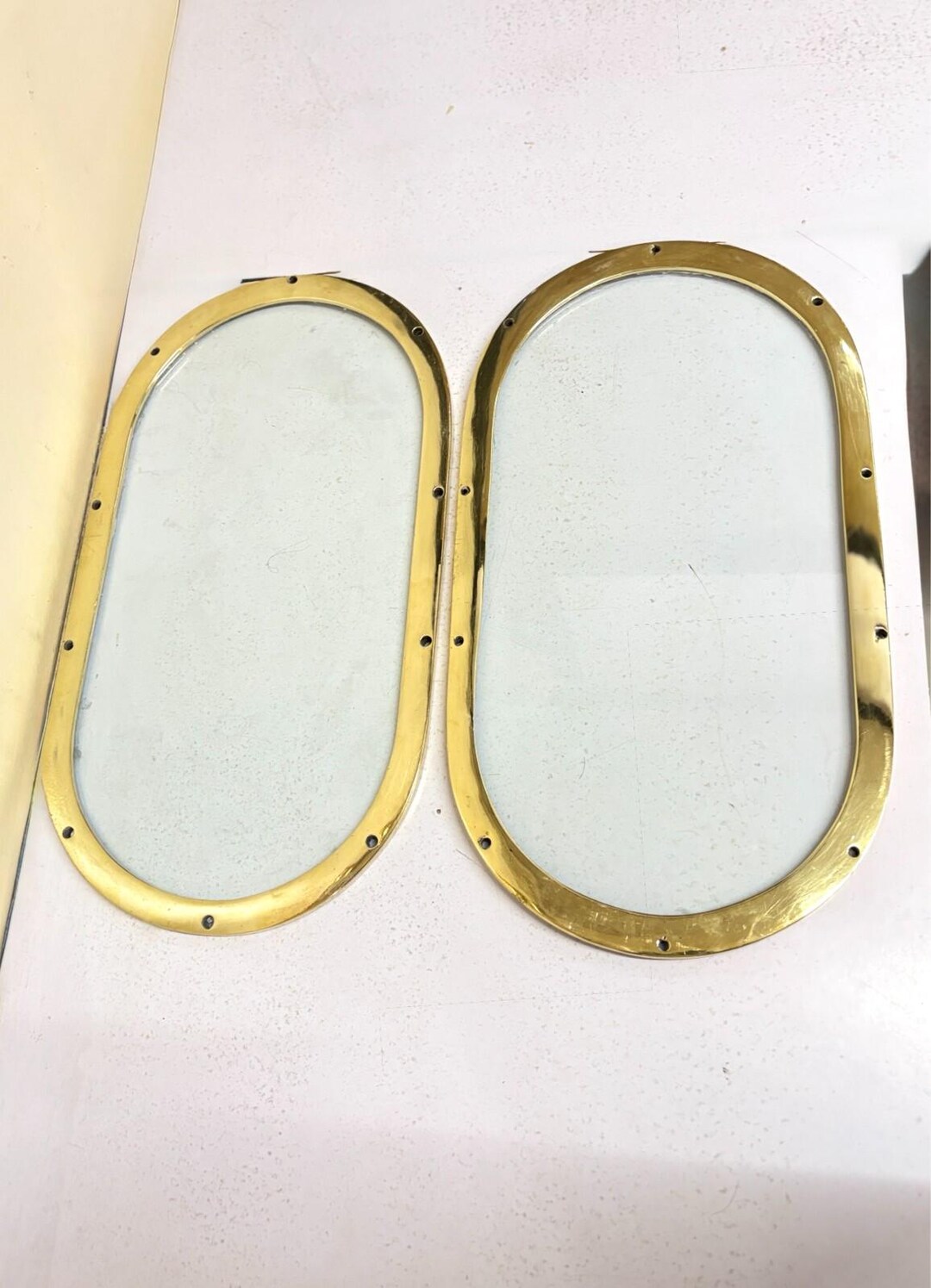 Brass Oval Porthole Window: Nautical Wall Decor - Coastal Interiors 2 ...