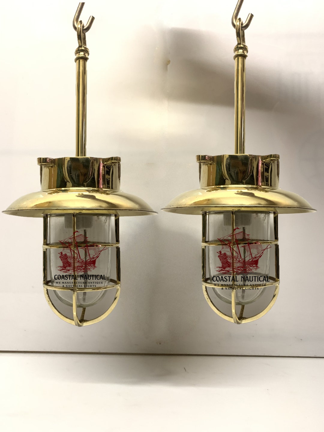 Victorian Style Marine Ship Replica Vintage Brass Hanging Pendant Light ...