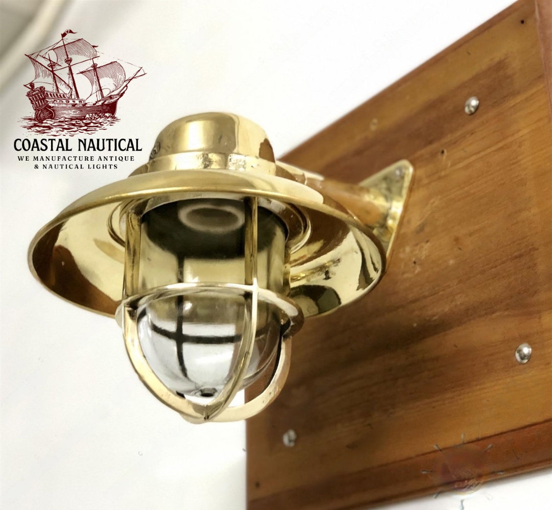Maritime Original Reclaimed Old Ship Brass Nautical Swan Light With ...