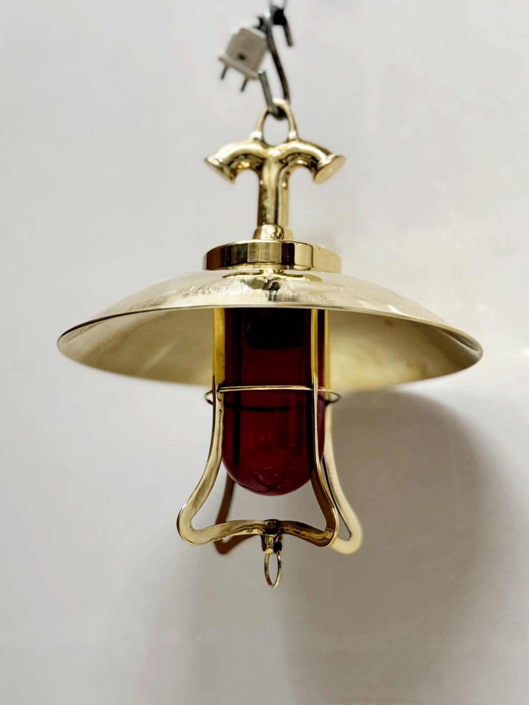 Nautical Style Brass Vintage Hanging Cargo Bulkhead Ship Light With ...