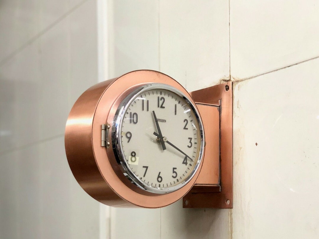 Refurbish Vintage Antique Polished Post Mounted Double Sided Citizen ...