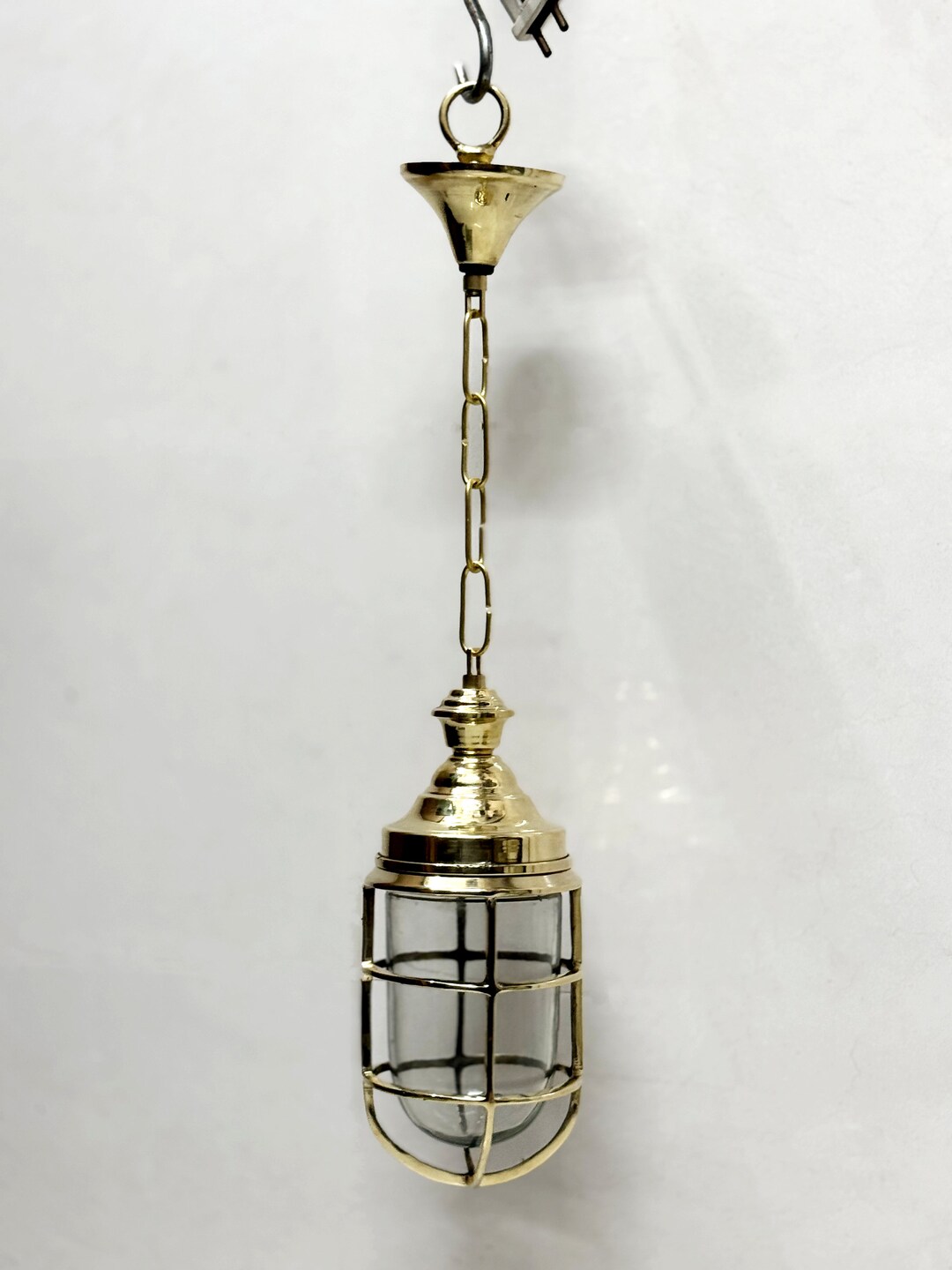 Nautical Solid Brass Marine Cargo Pendant Light With Chain – Ship ...