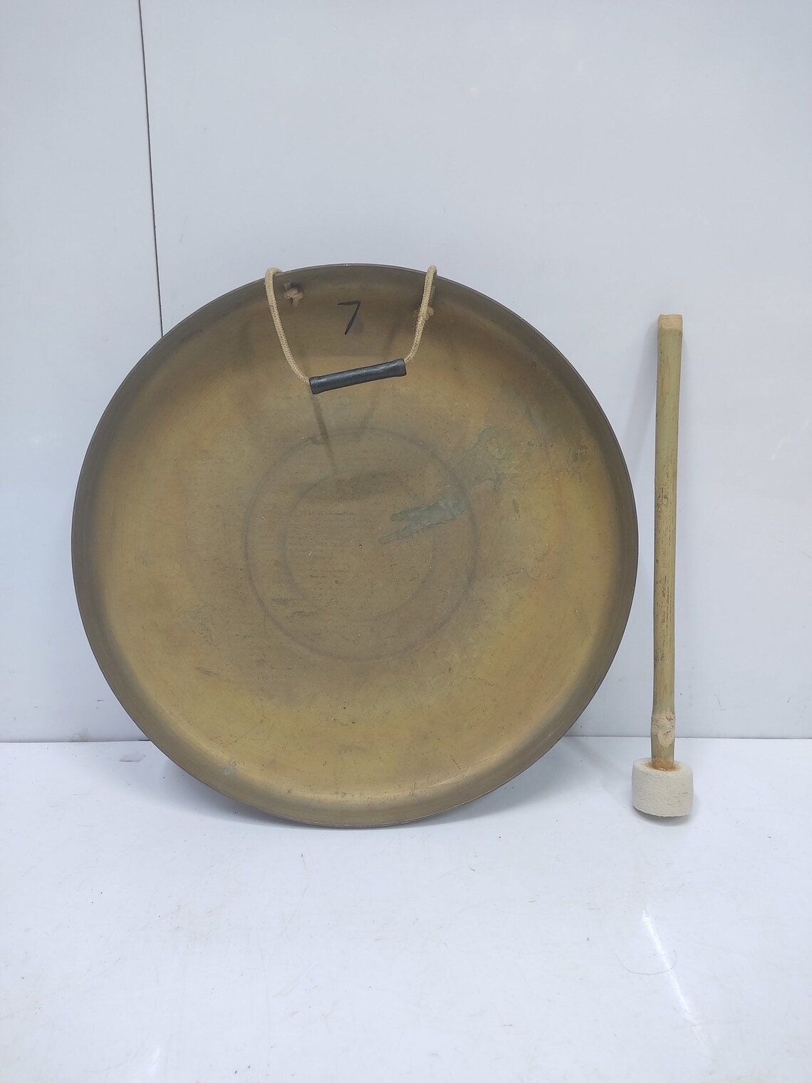 Antique Original Arduinc Brass Metal Round Plate Tibetan Ship's Old ...