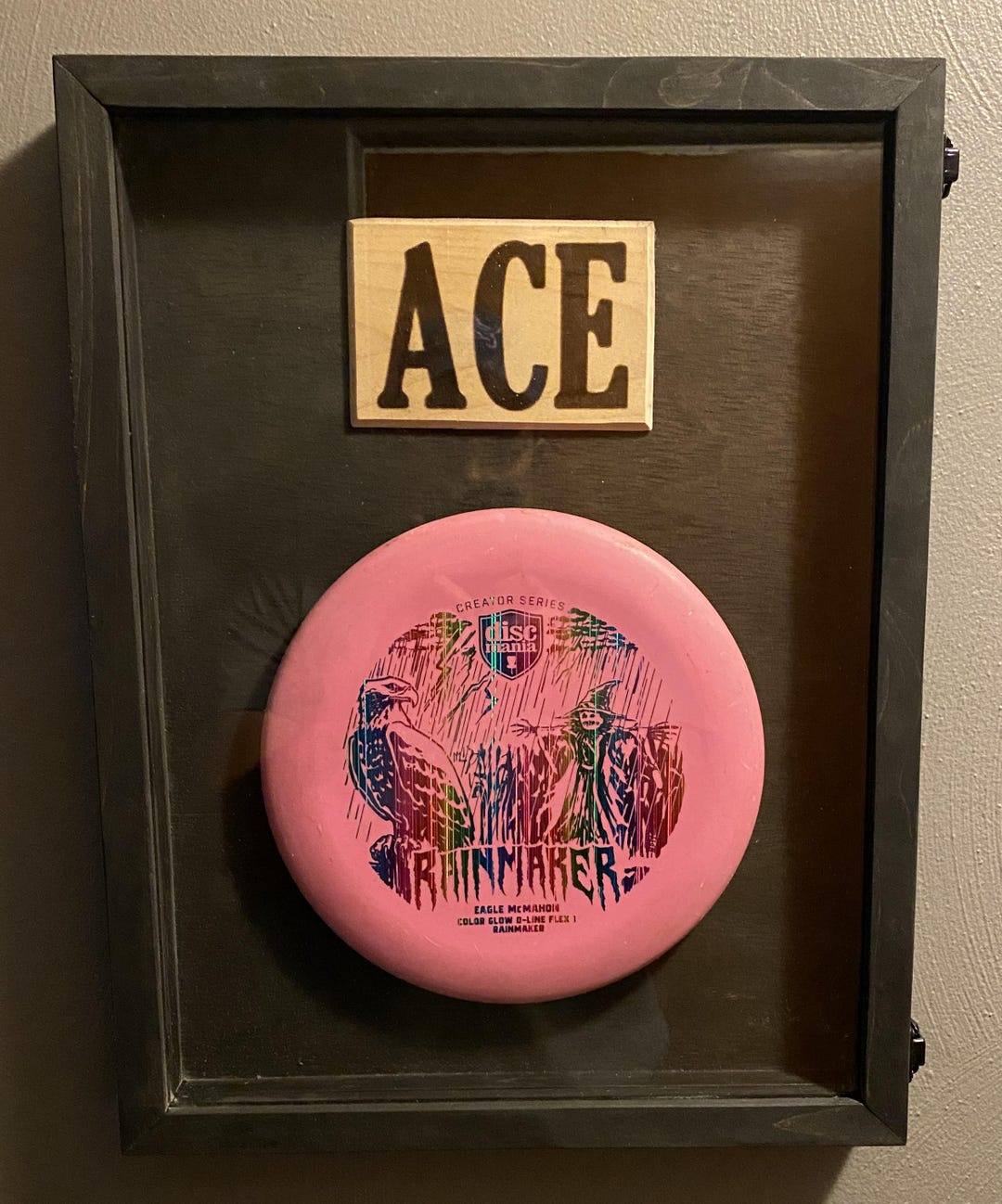 ACE - Disc Golf Shadow Box Trophy Case - Etsy