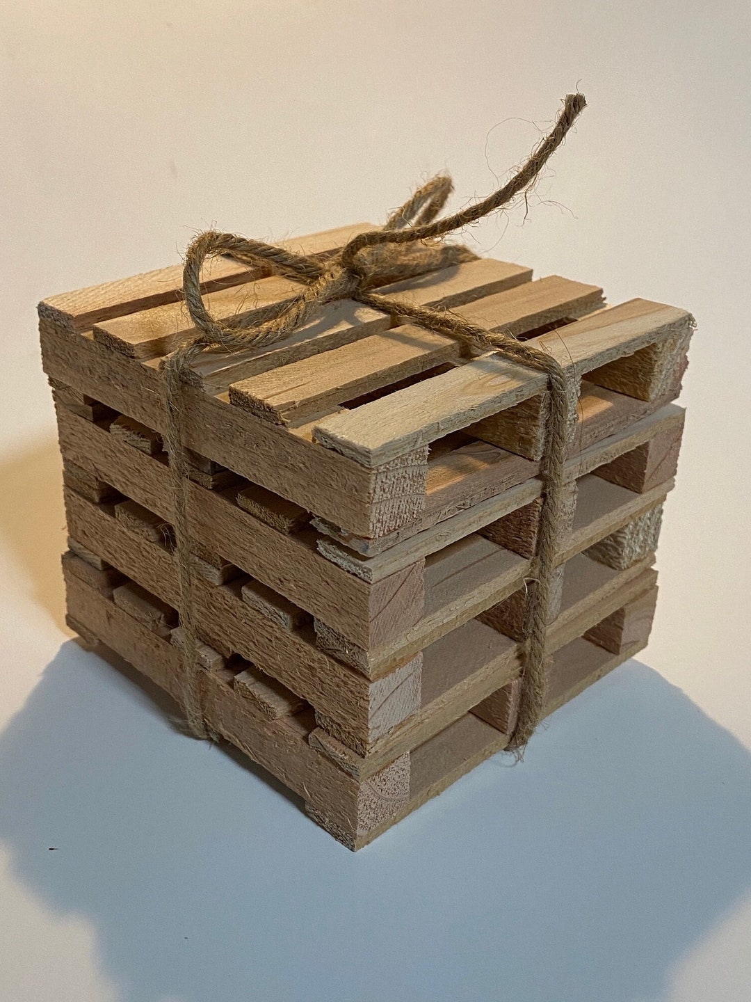Mini Pallet Cedar Coasters 4in X 4in (4 Piece Set) - Etsy