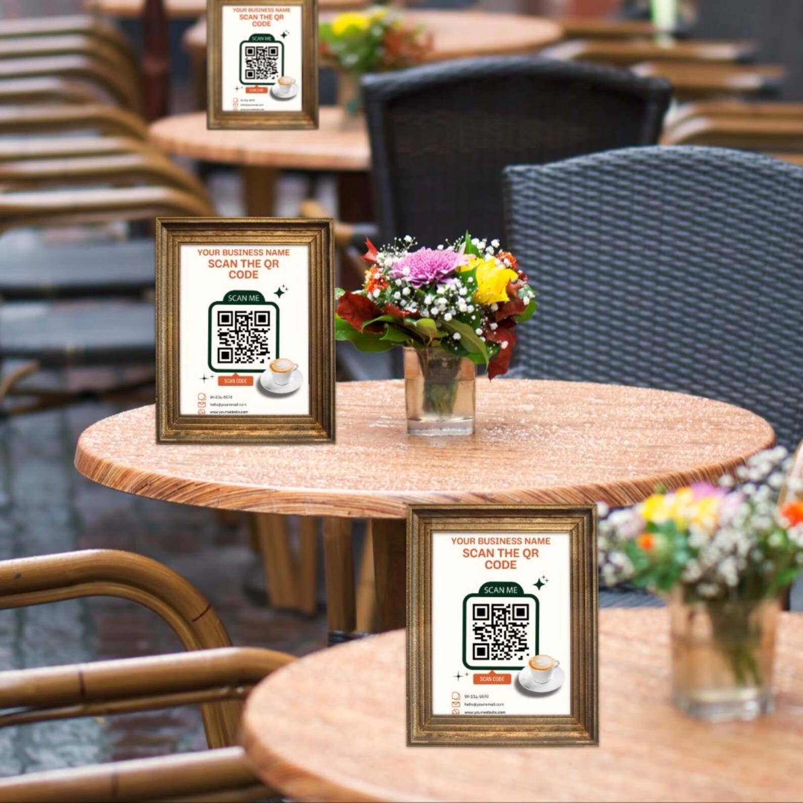 Coffee Shop QR Code Sign, Scan to Pay Printable, Small Business Payment ...