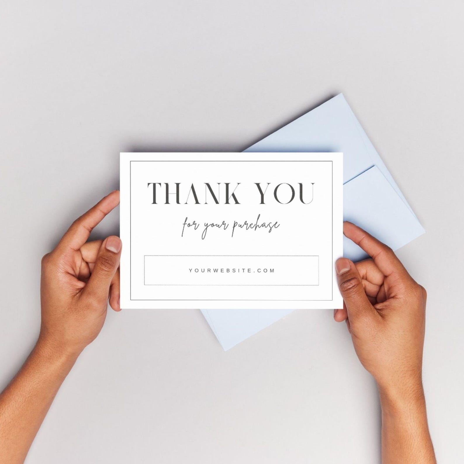 Printable Business Thank You Card, Discount Promo Code Insert, Custom ...