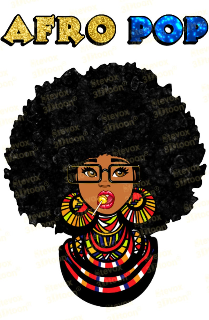 Afro Pop Afro Queen Melanin Goddess PNG Sublimation Black Month History ...