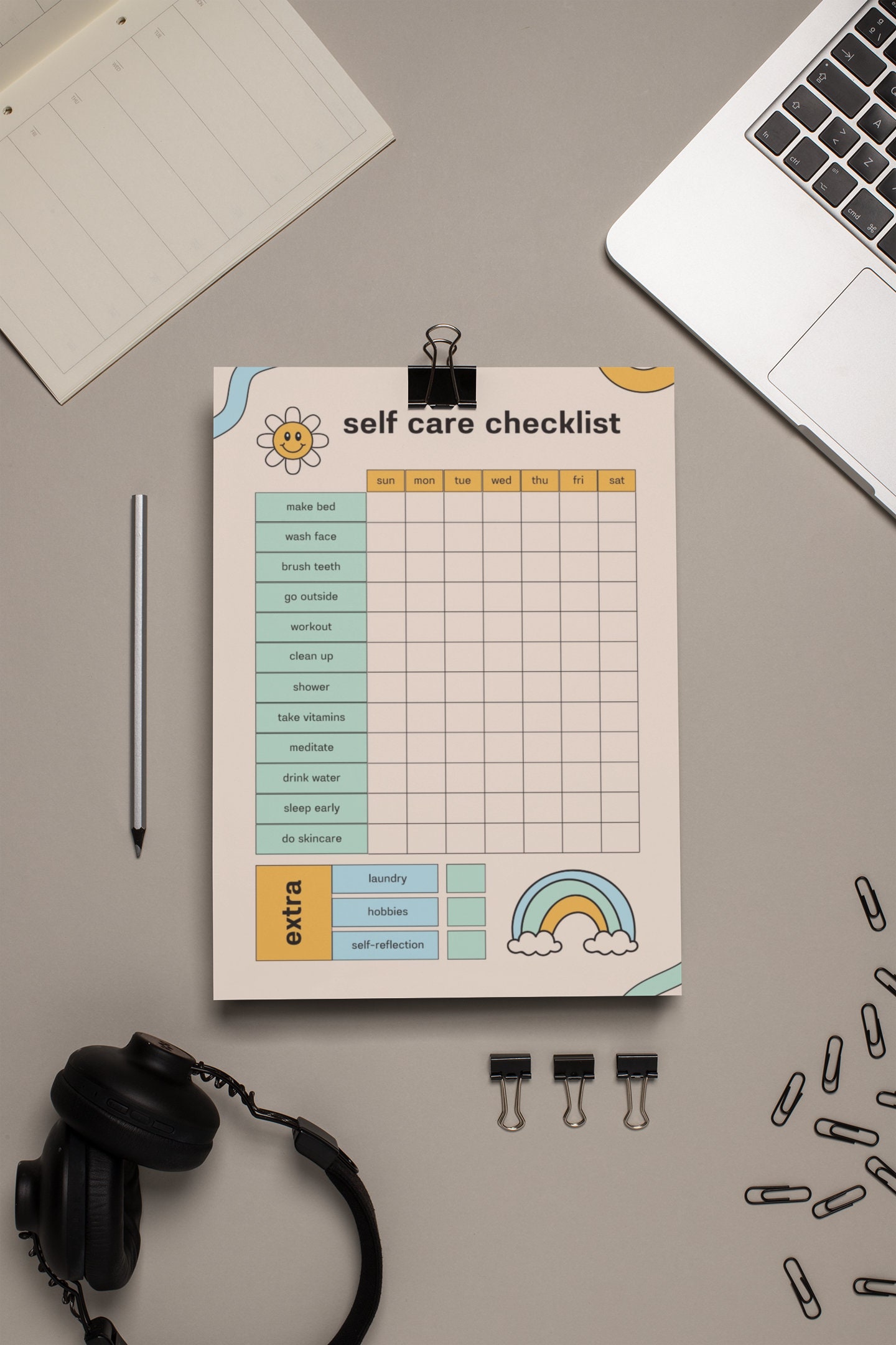 Self-care Checklist, Digital Download, Printable Journal - Etsy