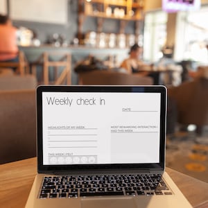 Weekly Check-in Journal. Digital Journals, Printable Journals, Goal ...