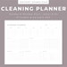 Cleaning Planner Printable, Daily Weekly Monthly Quarterly Semi-annual ...