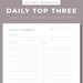 Daily Priority Planner: Printable To-do List, Letter/a4 (digital ...