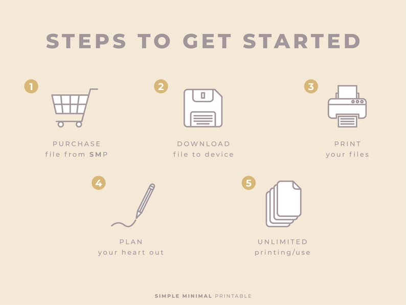 Monthly Simple Calendar Printable, Landscape, Template, Insert, Sun/mon ...