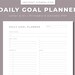 Daily Goal Planner: Printable, Editable, Undated (letter/a4 PDF) - Etsy