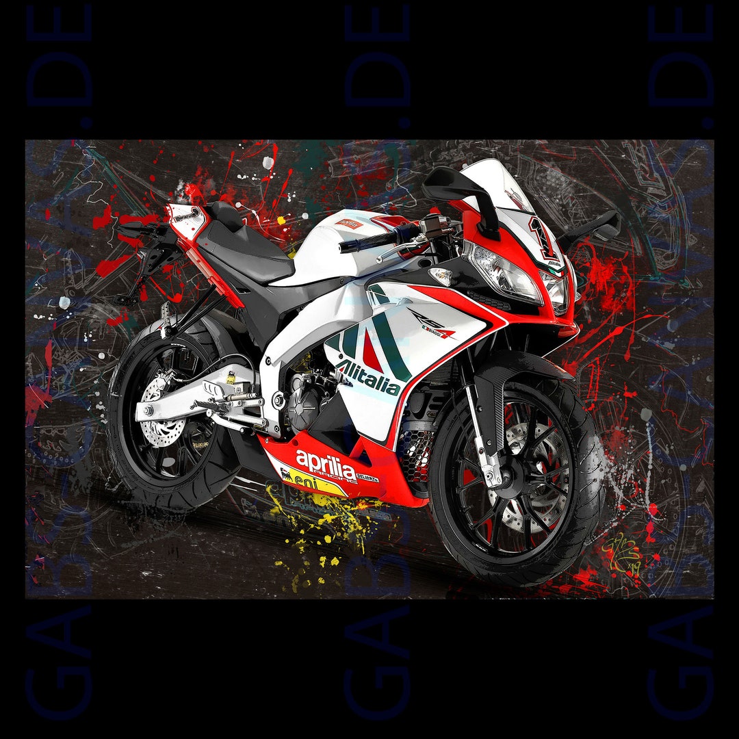 Aprilia RSV4 Pure Passion Canvas Mural Poster XXL Art Print Print Art ...