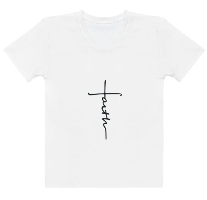 Vertical Faith Cross Svg Faith Clipart T Shirt Design Png Pdf
