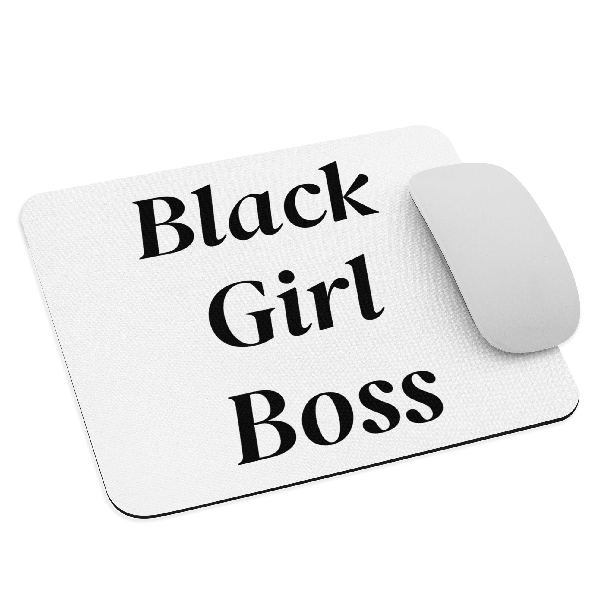 Black Girl Boss Mouse Pad, Mouse Pad for Black Woman, Mouse Pad, Gifts ...