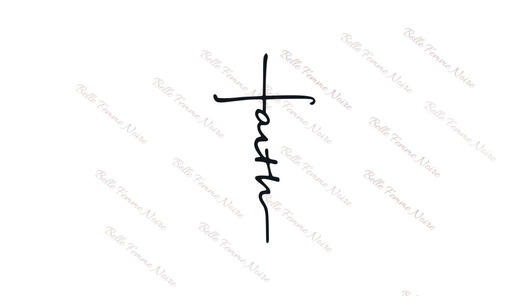 Vertical Faith Cross SVG, Faith Clipart, T-shirt Design, Png Jpg Pdf ...