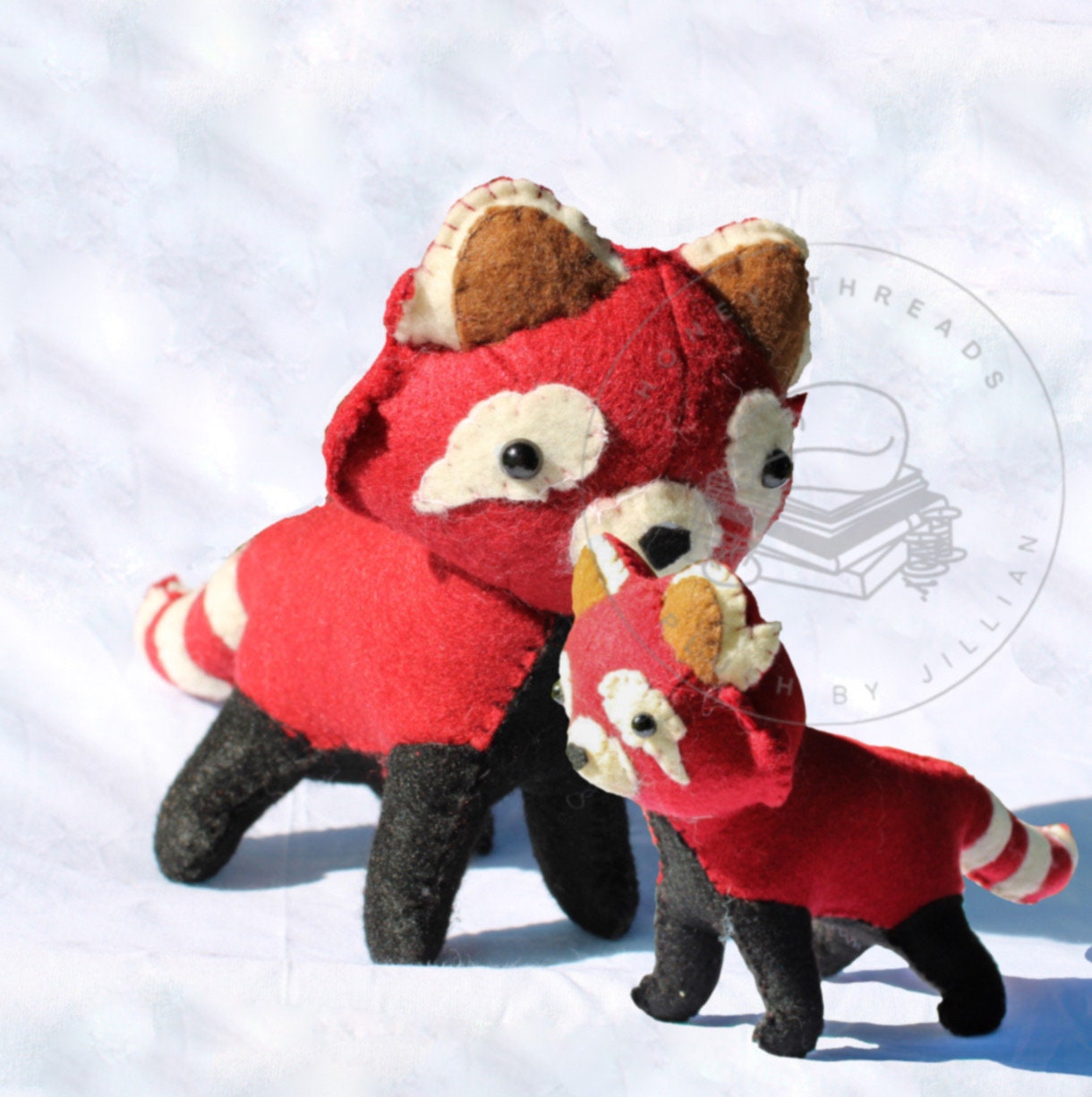 Felt Red Panda Sewing Pattern - Etsy