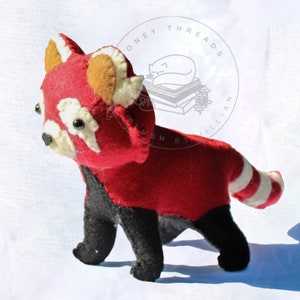 Felt Red Panda Sewing Pattern - Etsy