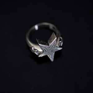 Baphomet 925 Sterling Silver Pentacle Ring - Etsy
