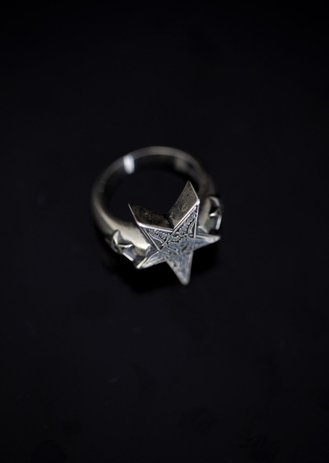 Baphomet 925 Sterling Silver Pentacle Ring - Etsy