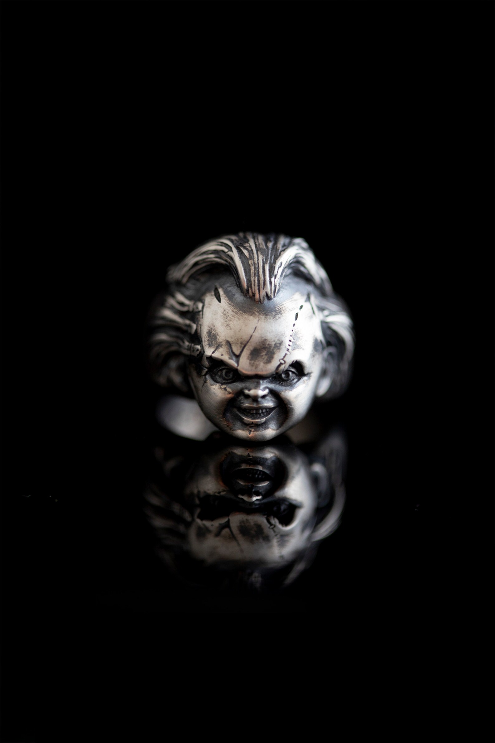 Chucky 925 Sterling Horror Movie Ring - Etsy