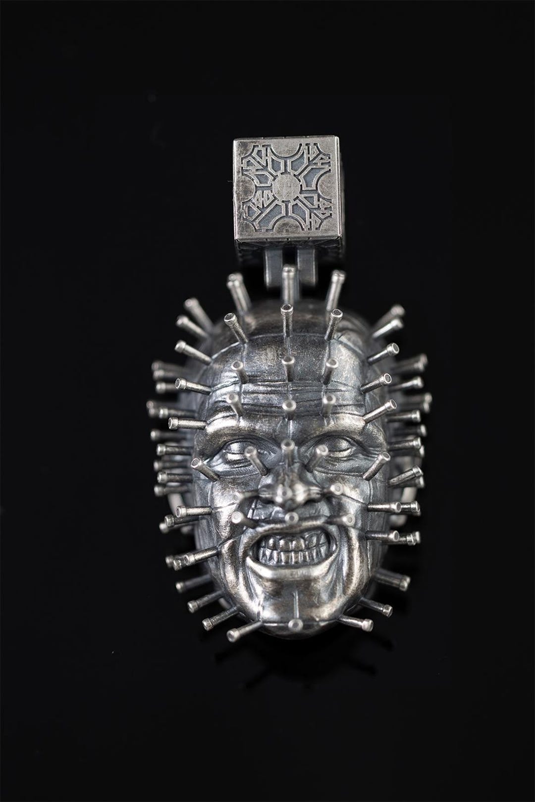 Hellraiser Pinhead Sterling 925 Silver Pendant - Etsy